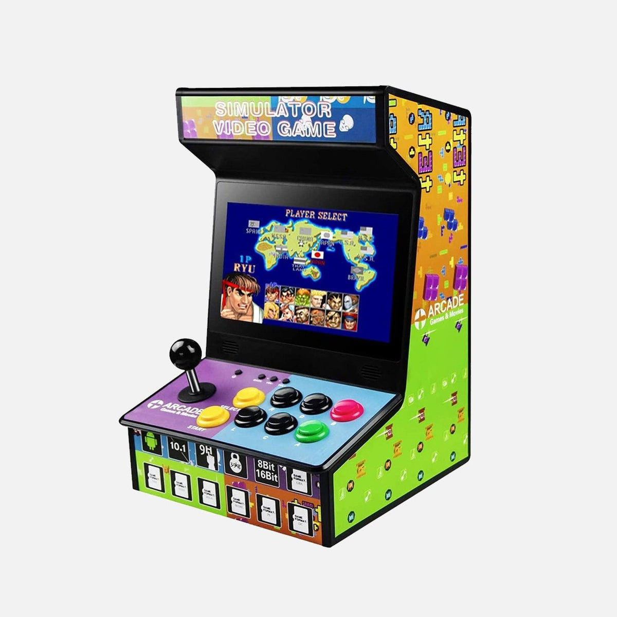 DOYO Arcade Machine- Android-Based Simulator, Rechargeable LCD Display ...